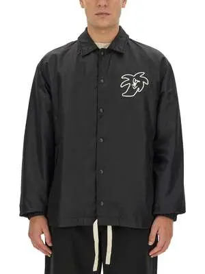 Palm Angels Polyamide Hunter Coach Jacket - Black