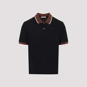 Marni Classic Cotton Polo For - Black