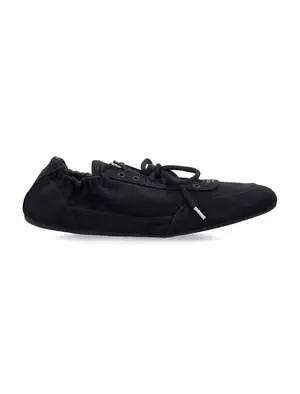 Prada PRADA "Collapse" Canvas Lace-Up Sneakers Black