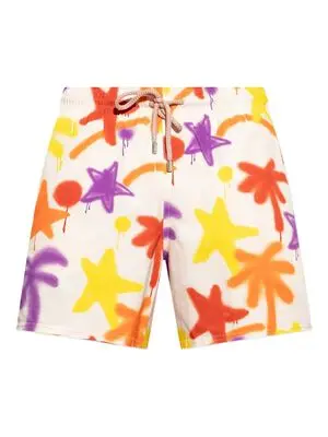 Palm Angels X Vilebrequin Beachwear Collection Mini Print Edition - Pinkmultc