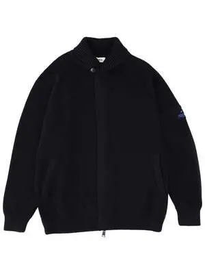 Premiata Virgin Wool Shawl Collar Zip-up Jacket