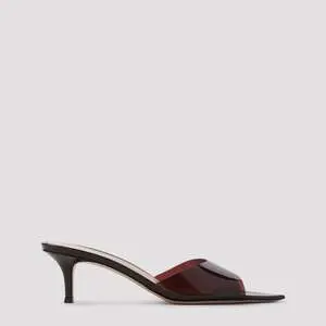 GIANVITO ROSSI Elle 55 Patent Leather Mules - Red