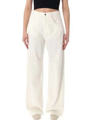 ICON DENIM LOS ANGELES Mid-rise Wide-leg Jeans - White