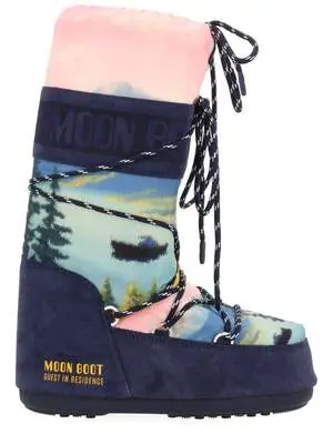 MOON BOOT PER GUEST IN RESIDENCE Low Beaded Suede Boots - Blue