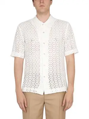 Séfr Classic Collar Button-up Shirt - Ivory