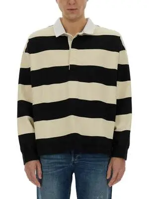 Alexander McQueen Embroidered Cotton Oversize Polo Shirt