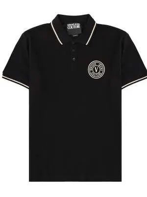 Versace Cotton Polo Shirt For Ss26 Collection - Black