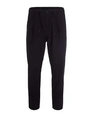 Herno HERNO Tailored Stretch Trousers With Drawstring Waist Nero