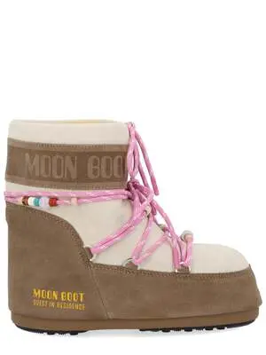 MOON BOOT PER GUEST IN RESIDENCE Moon Boot X Guest In Residence Icon Beaded Suede Boots - Multicolour