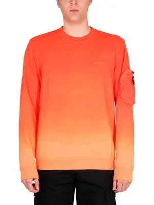 Premiata Logo Detail Gradient Crewneck Sweatshirt