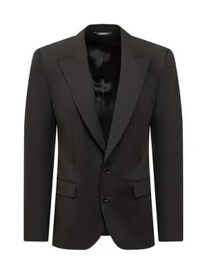 Dolce & Gabbana Mini Structured Wool Blazer - Nero