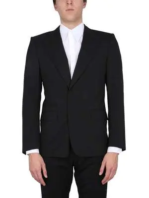 Dolce & Gabbana Single-breasted Wool Blazer With Peak Lapels