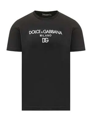 DOLCE & GABBANA ESSENTIAL Essential Gironeck T-shirt - Nero