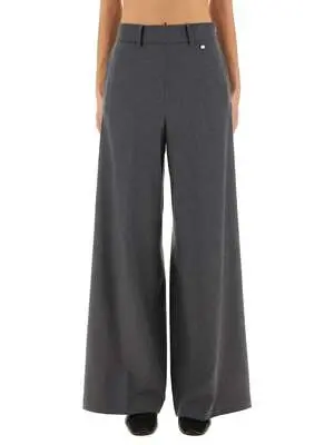 Herno Wide-leg Tailored Trousers - Grey