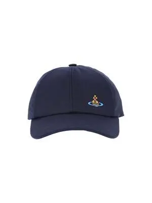 VIVIENNE WESTWOOD Orb Embroidered Baseball Cap - Blue