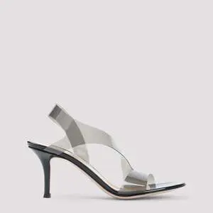 GIANVITO ROSSI GIANVITO ROSSI PVC Metropolis Slingback Sandals With 7cm Heel Black