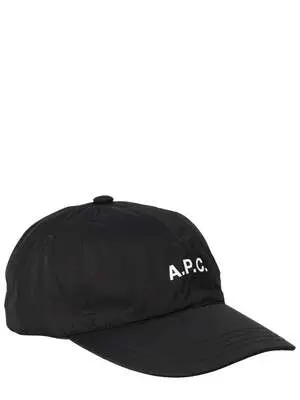 A.p.c. Logo Baseball Cap - Black