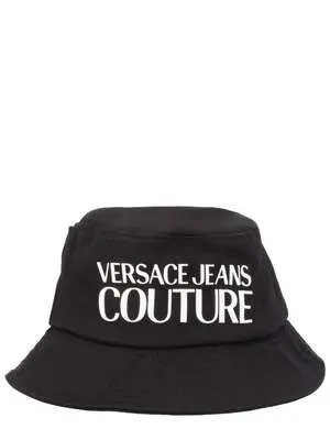 Versace Cotton Bucket Hat - Black