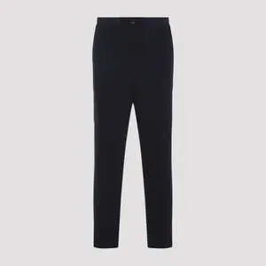 Sease Virgin Wool Blend Jersey Drawstring Pants - Blue