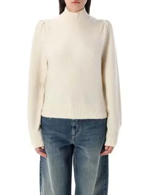 MARANT ETOILE High Neck Sweater - Beige