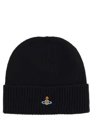 VIVIENNE WESTWOOD Cashmere Knit Beanie - Black