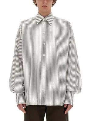 Dolce & Gabbana Super Over Shirt In Striped Poplin - Multicolour