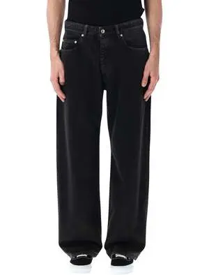 ICON DENIM LOS ANGELES Loose Fit Wide-leg Jeans - Black