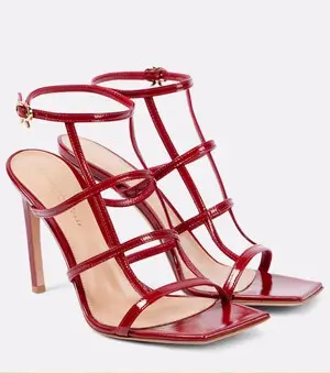 GIANVITO ROSSI Elegant Slingback Sandal 95mm - Rouge