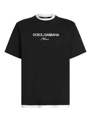 Dolce & Gabbana Short Sleeve Graphic T-shirt For - Nero