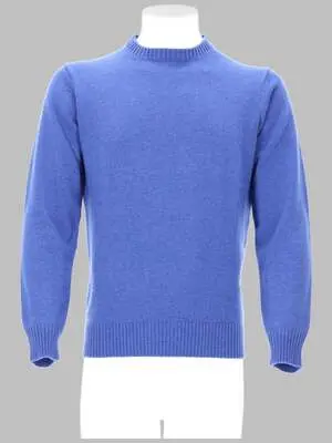 KANGRA Luxurious Cashmere Sweater For - Blue