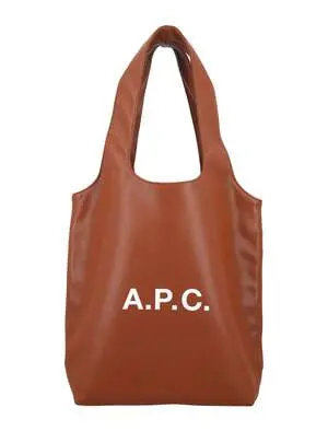 A.p.c. Ninon Mini Tote Handbag - Huzelnut