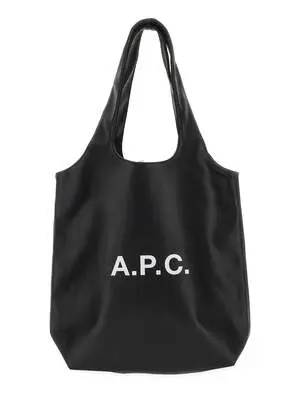 A.p.c. Mini Logo Tote Bag - Black