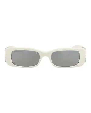 Balenciaga Bb0096s Sunglasses - White Silver