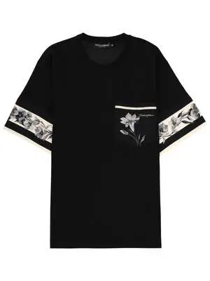 Dolce & Gabbana Cotton And Silk T-shirt With Print