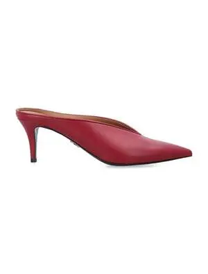 Stella McCartney Pointed Toe Heeled Mules - Red