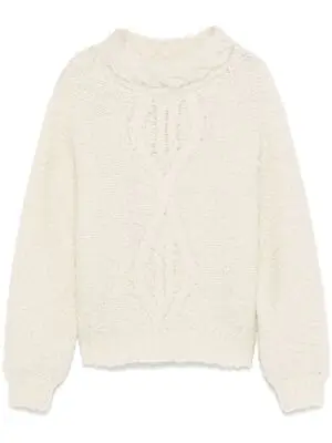 Isabel Marant Étoile ISABEL MARANT Romane Alpaca Blend Sweater Beige