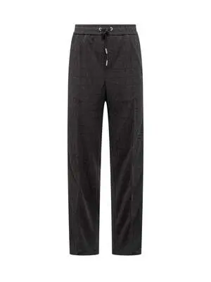 Versace Stylish Paint Trousers Fit - Nero