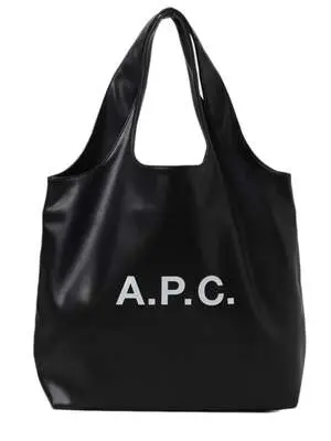 A.p.c. Chic Handbag With Shoulder Straps 45 X 35.5 X 14 Cm - Black