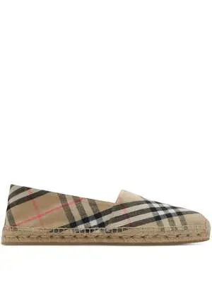 Burberry Check Print Espadrille Sandals - Sandcheck