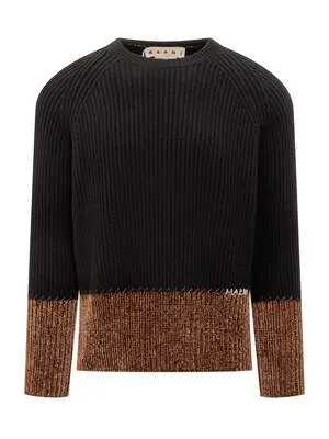 Marni Wool Knit Pullover - Nero