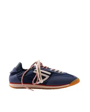 PURAAI A" Logo Lace-up Sneakers - Ocean