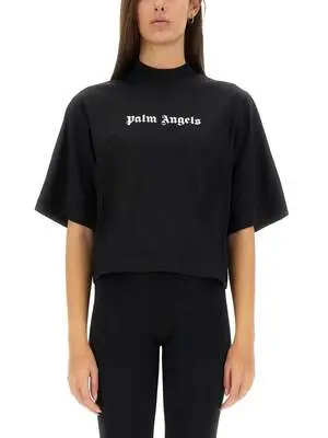 Palm Angels Cropped T-shirts For Women