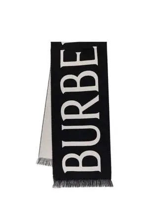 Burberry Classic Printed Scarf For Ss26 Collection - Blackcalic