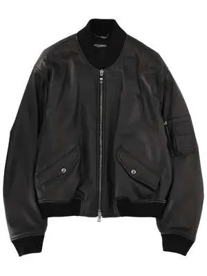 Dolce & Gabbana Leather Bomber Jacket