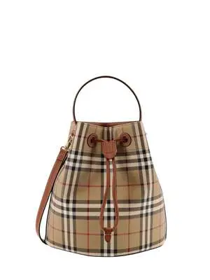 Burberry Small Bucket Bag Tb - Beige