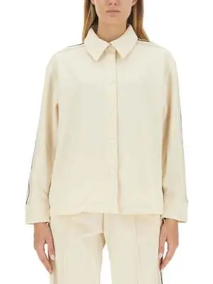 Palm Angels Logo-embroidered Track Shirt