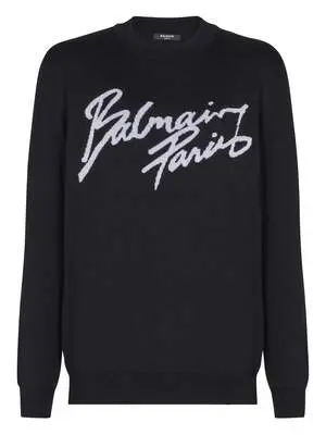 Balmain Merino Wool Jumper - Black
