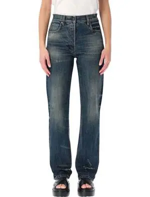 Prada Straight-leg Washed Denim Jeans