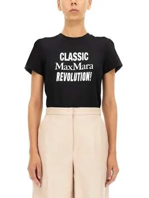 Max Mara Logo Print Cotton T-shirt