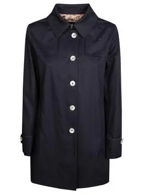 Herno Single-breasted Coat - Blu